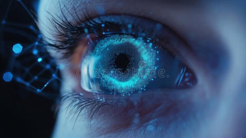 Digital Eye, a Glimpse into the Future of Technology Stock Photo ...