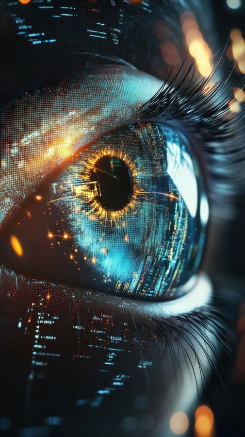 Digital Eye, a Glimpse into the Future of Technology Stock Photo ...