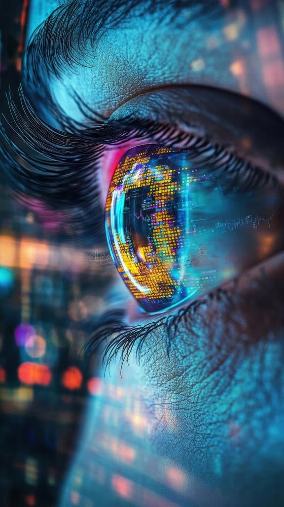 The Digital Eye, a Glimpse into a Tech-Driven Future Stock Image ...