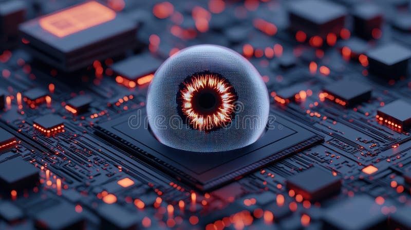 Digital Eye Surveillance AI Cybersecurity Network Security Data Privacy ...