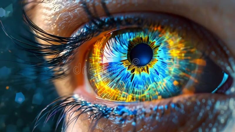 Digital Eye: a Vision of Technology and Human Connection Stock Video ...