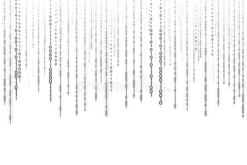 Falling Binary Code Background. Stock Vector - Illustration of number, abstract: 138262518