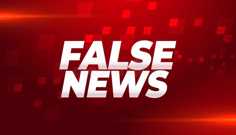 Digital False News Reporting Screen Template Stock Illustration ...