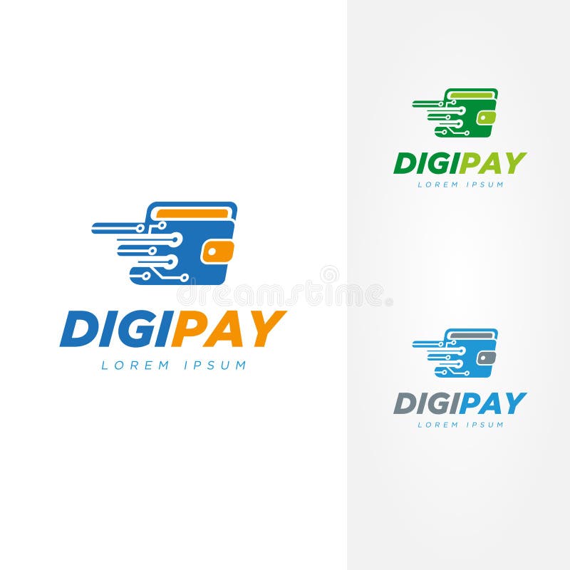 Digital Fast Payment Wallet Logo Sign Symbol Icon Stock Illustration ...