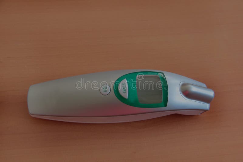 Digital fever meter device stock photo. Image of cold - 192120794