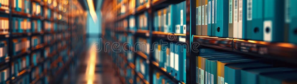 Digital File Cabinets Neatly Categorized on a Laptop Screen Stock ...