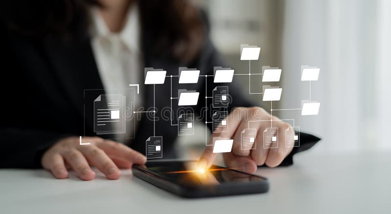 Digital File Directory and Folder Organization Structure Latch Stock ...
