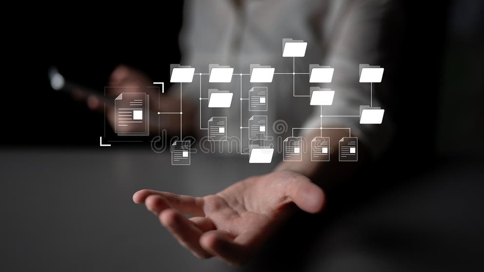 Digital File Directory and Folder Organization Structure Latch Stock ...