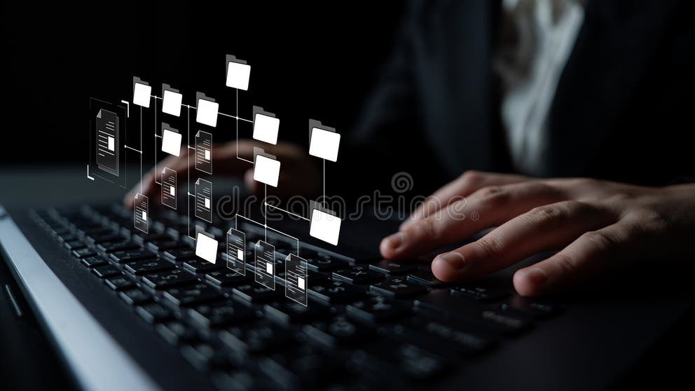 Digital File Directory and Folder Organization Structure Latch Stock ...