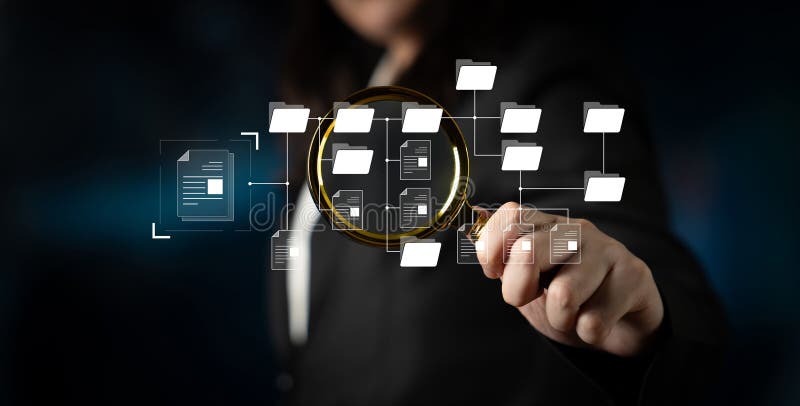 Digital File Directory and Folder Organization Structure Latch Stock ...