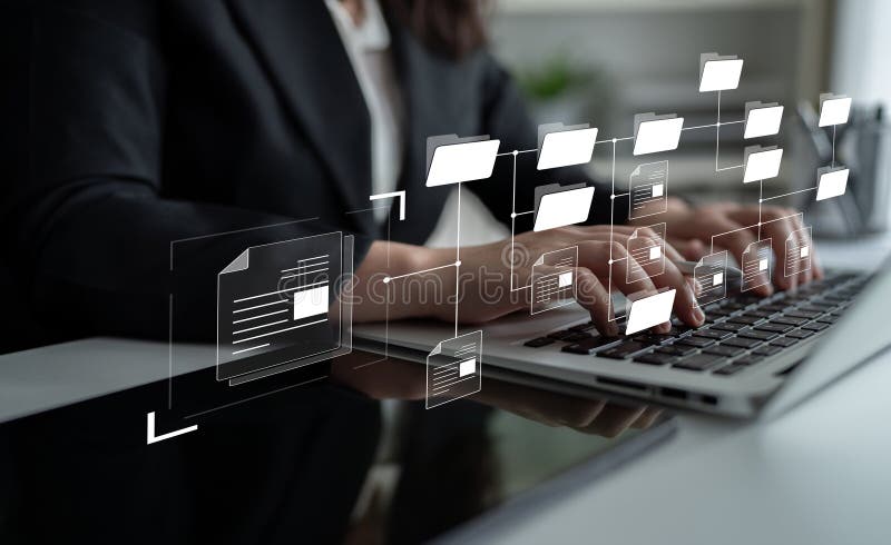 Digital File Directory and Folder Organization Structure Latch Stock ...