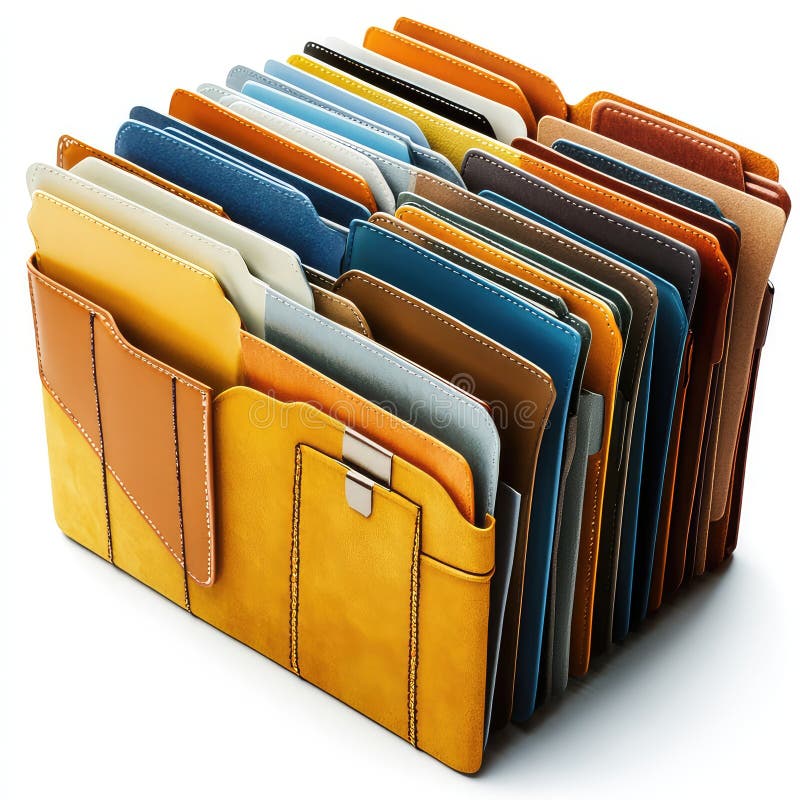 Digital File Folders, Open and Closed Stock Photo - Image of file ...