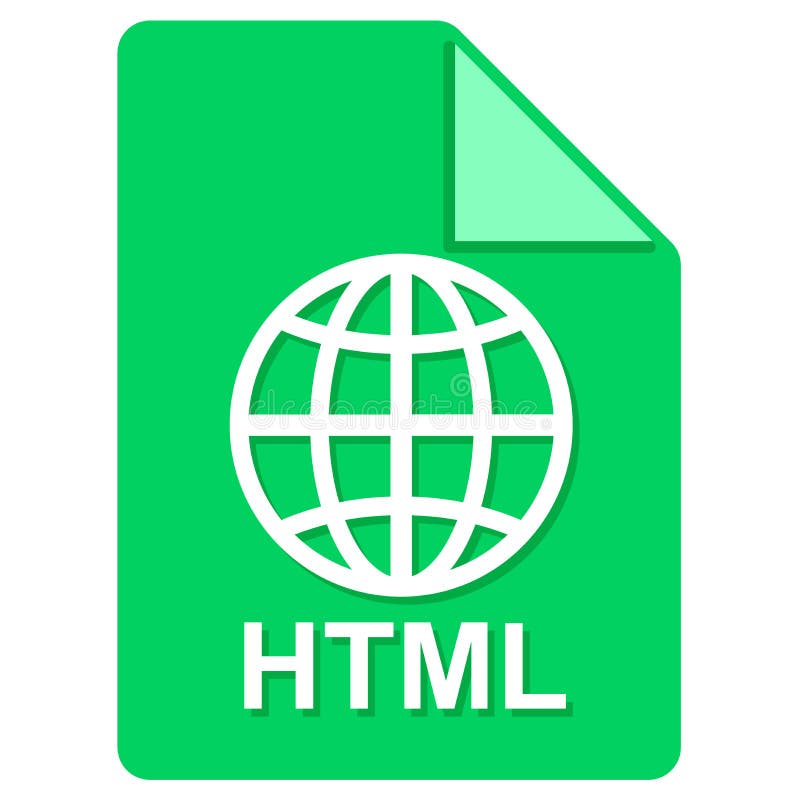 Digital File Paper HTML Icon. Doodle Icon Drawing Stock Vector ...