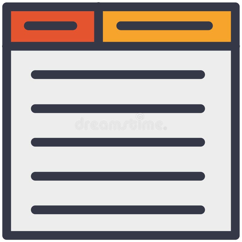 Digital File Spreadsheet Document Vector Icon. Computer Window. Stock ...