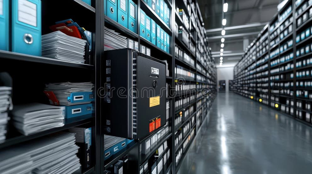 Digital Filing System Management Office Space Technology Display Modern ...