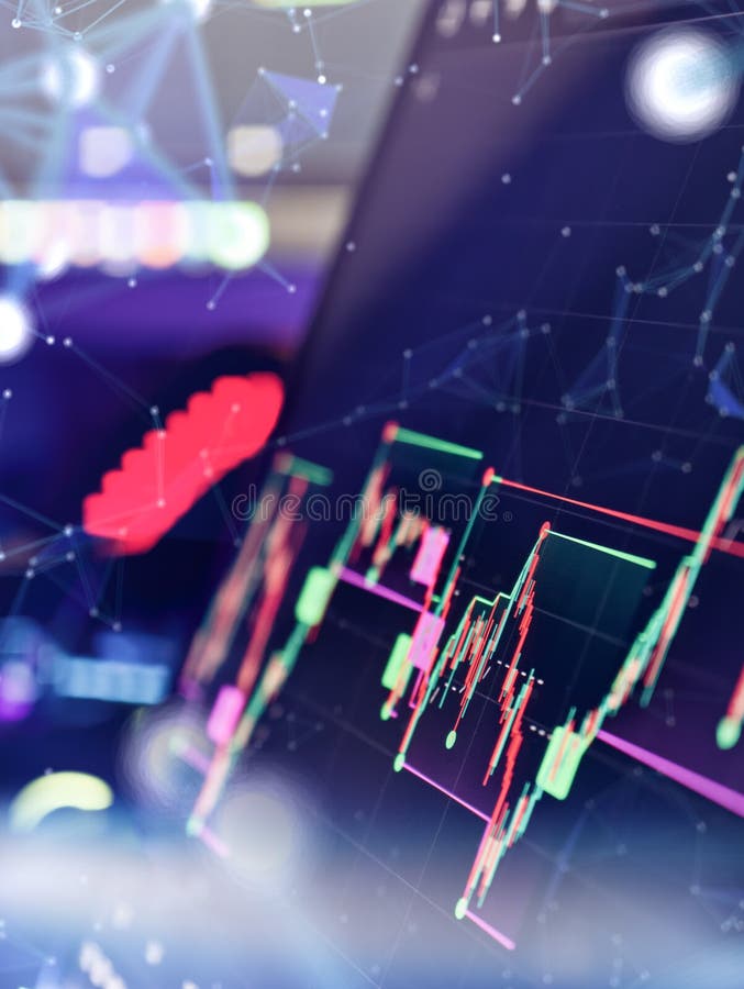 Digital Finance Chart Blockchain Overlay Stock Photos - Free & Royalty ...