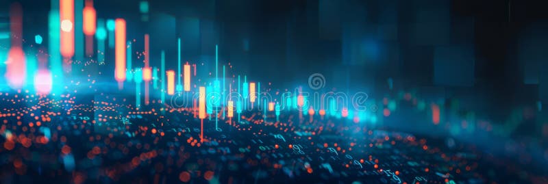 Digital Financial Data Analysis Background with Charts for Business ...