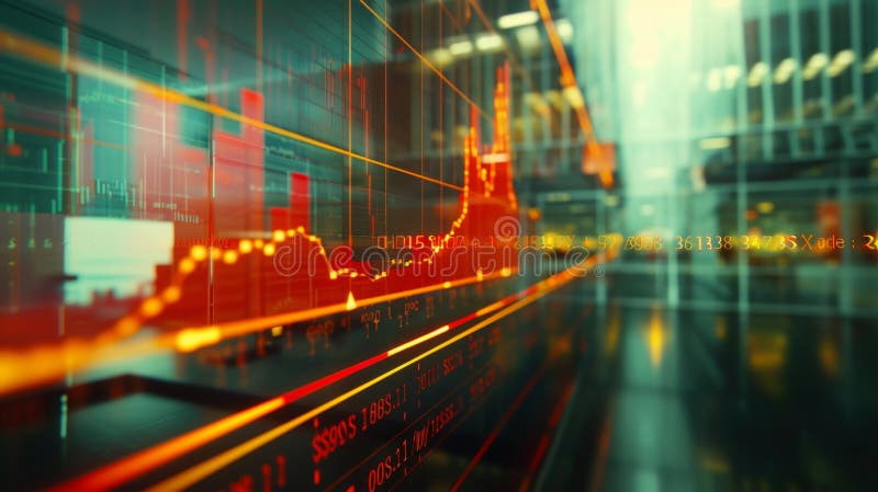 The Financial Market Chart.AI Generated Image Stock Photo - Image of ...