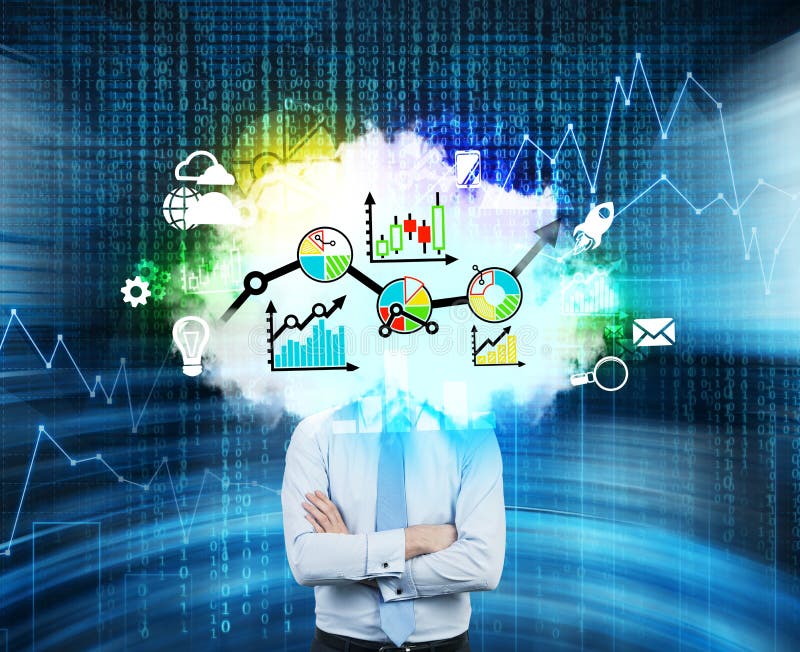 Digital Financial Solutions for Business. Stock Illustration ...