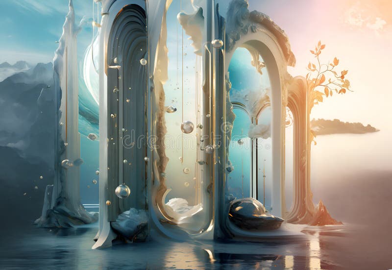 Digital Fine Art Work with Abstract Another Civilizations or Four ...