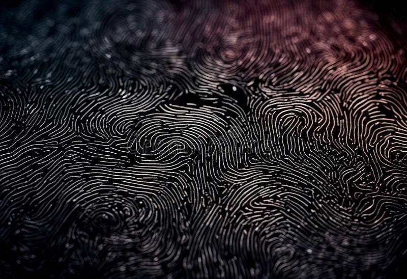 Digital Fingerprint Black Screen Security Technology Finger Print ...