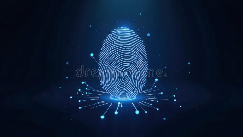 Digital Fingerprint Creating a Secure Identity in Cyberspace Stock ...