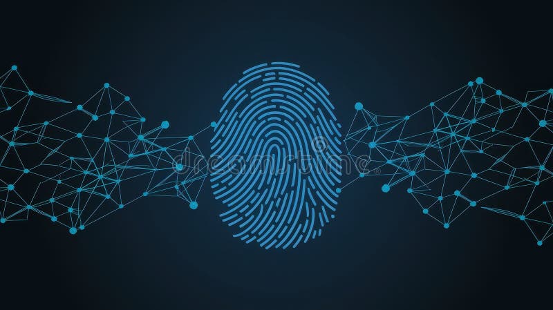 Digital Fingerprint Design with Abstract Connections Representing ...