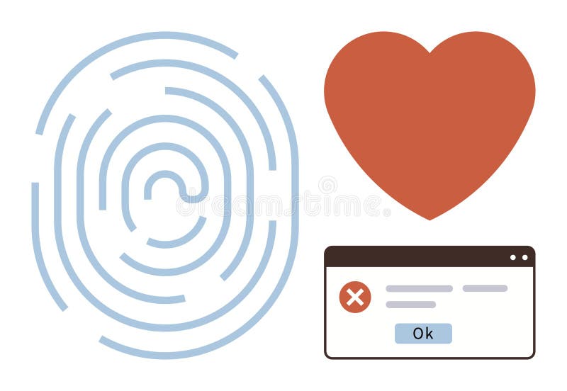 Error Fingerprint Icon Stock Illustrations – 590 Error Fingerprint Icon ...