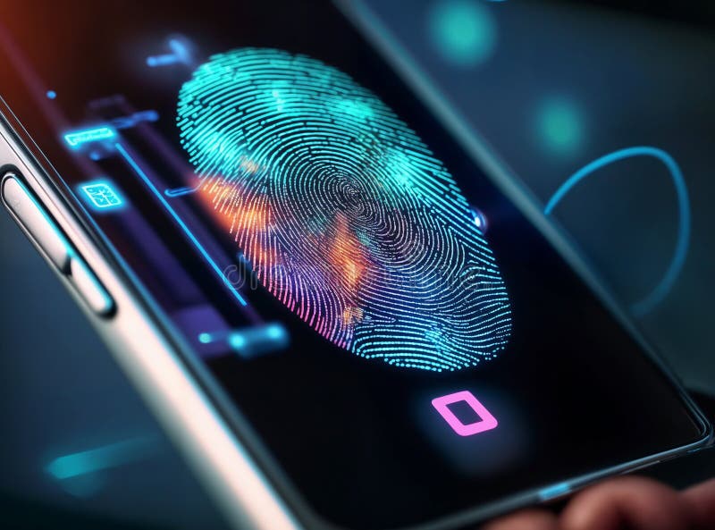 Digital Fingerprint Identity Verification Security Blocking Generative ...