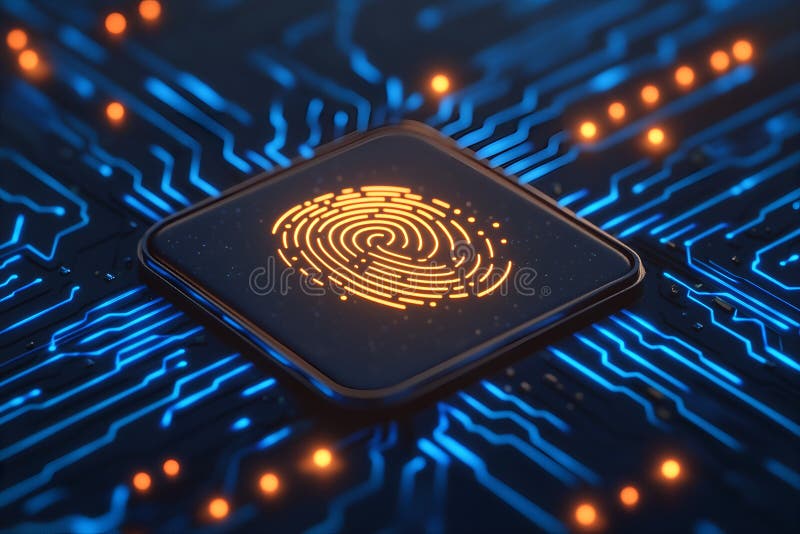 A Digital Fingerprint, Representing Advanced Fingerprint Recognition ...