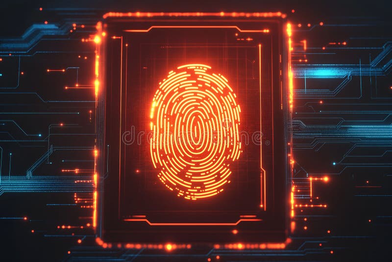 A Digital Fingerprint, Representing Advanced Fingerprint Recognition ...