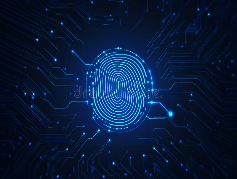 A Digital Fingerprint, Representing Advanced Fingerprint Recognition ...