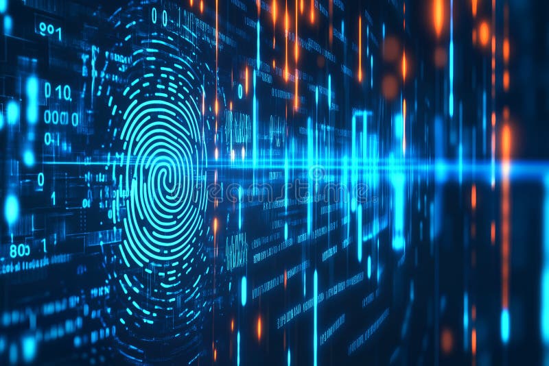 A Digital Fingerprint, Representing Advanced Fingerprint Recognition ...