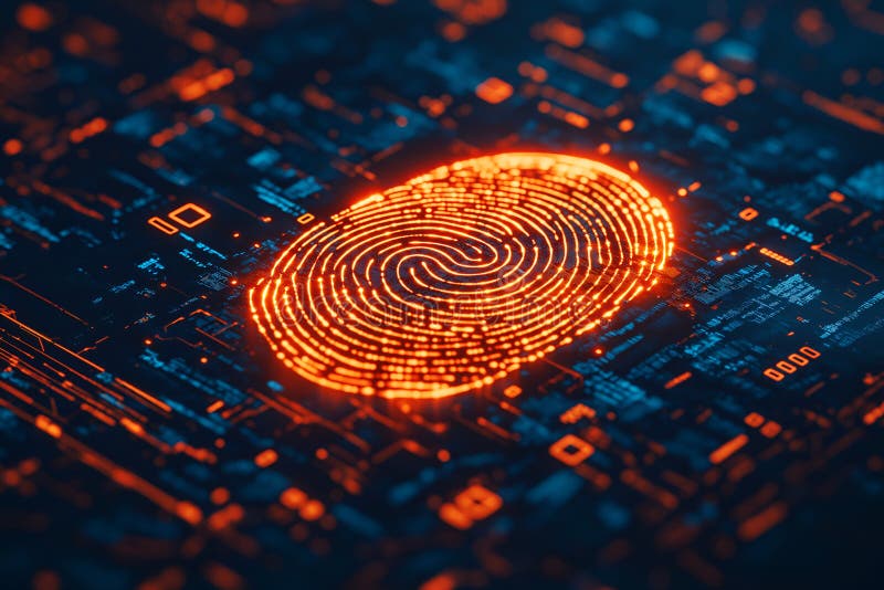 A Digital Fingerprint, Representing Advanced Fingerprint Recognition ...