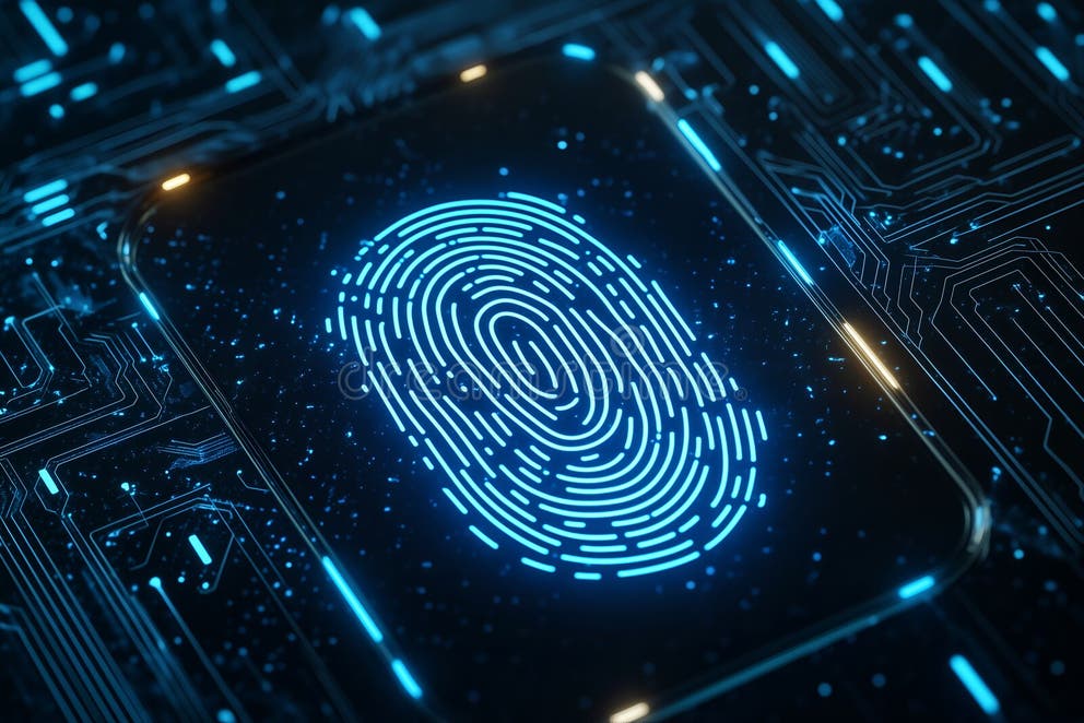 A Digital Fingerprint, Representing Advanced Fingerprint Recognition ...