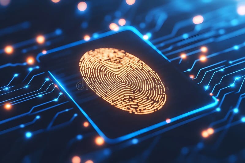 A Digital Fingerprint, Representing Advanced Fingerprint Recognition ...