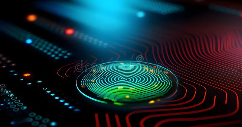 Digital Fingerprint Scanner, Enhancing Security, Biometric Identity ...