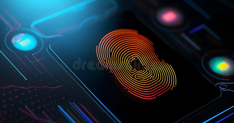 Digital Fingerprint Scanner, Enhancing Security, Biometric Identity ...