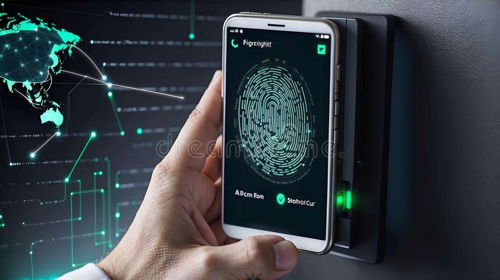 Digital Fingerprint Scanner, Scan Biometric Identity and Access ...