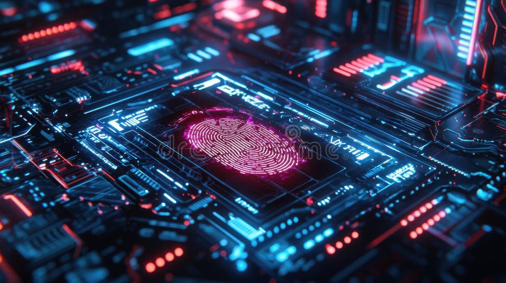 Digital Fingerprint Technology Cyber Security Innovations Virtual ...