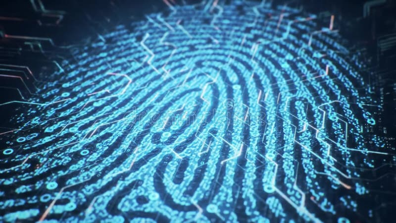 Digital Fingerprint Technology Illustrates Secure Identification and ...