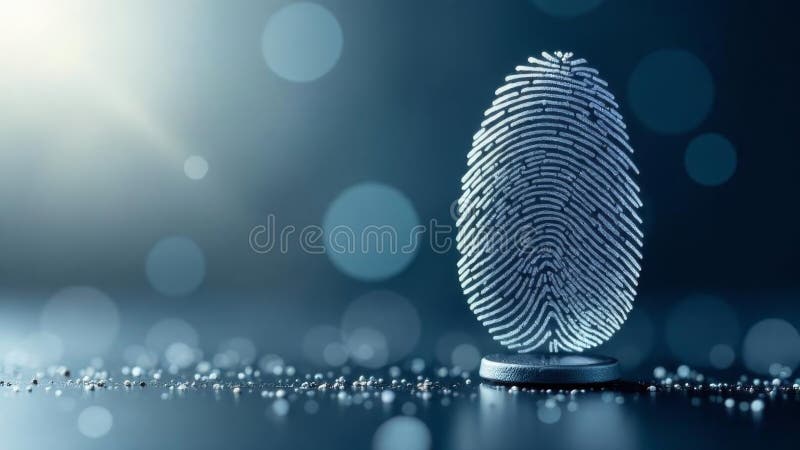 Digital Fingerprint Transparent Background Representing Biometric ...