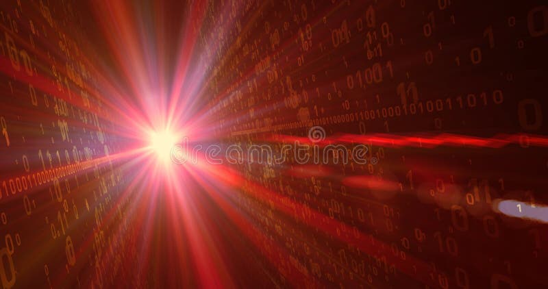 Digital Fire - Technology Background Stock Illustration - Illustration ...