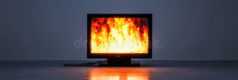 Digital Fire Warning Display Wallpaper a Digital Display Shows a ...
