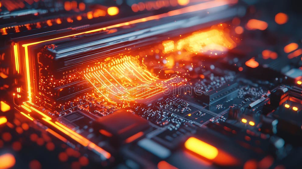 Digital Firewall Visualization Technology Lab Conceptual Graphic Electronic Environment Close-up ...