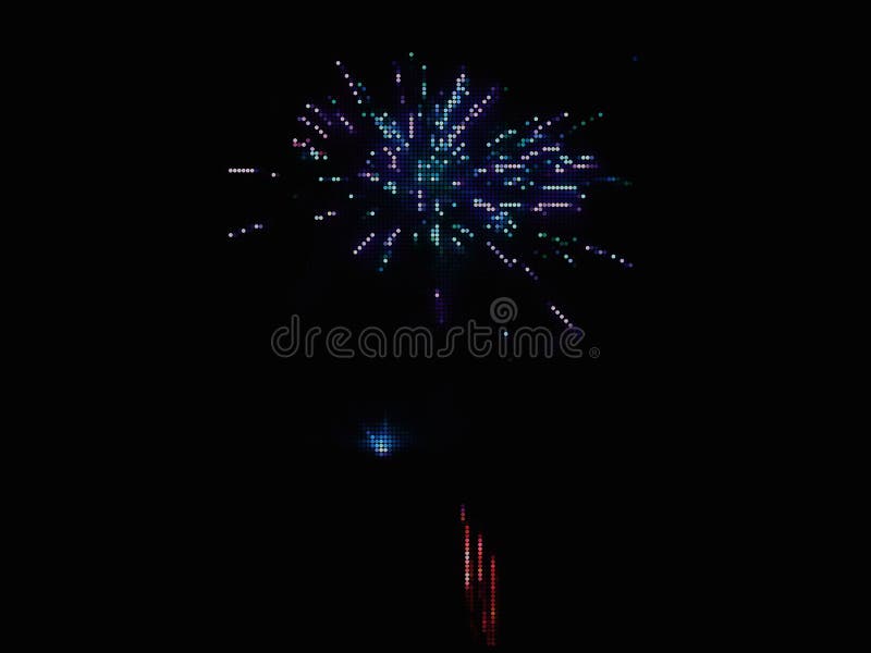 Digital firework stock illustration. Illustration of black - 25953725