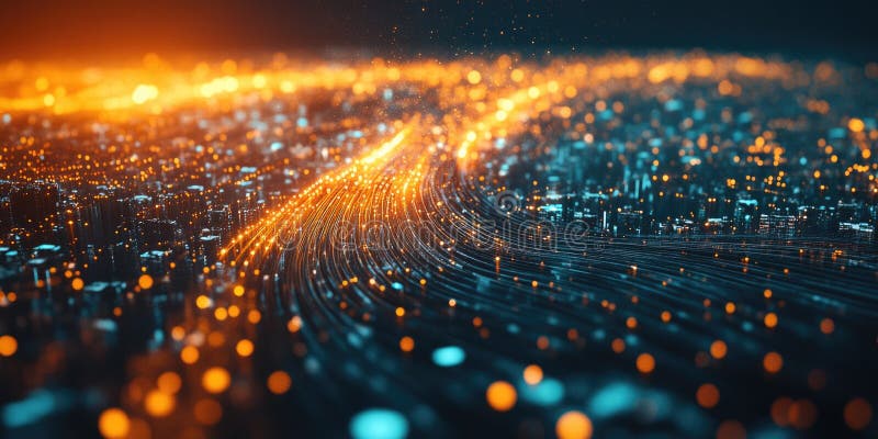 Digital Fireworks stock image. Image of graphics, computer - 364290289