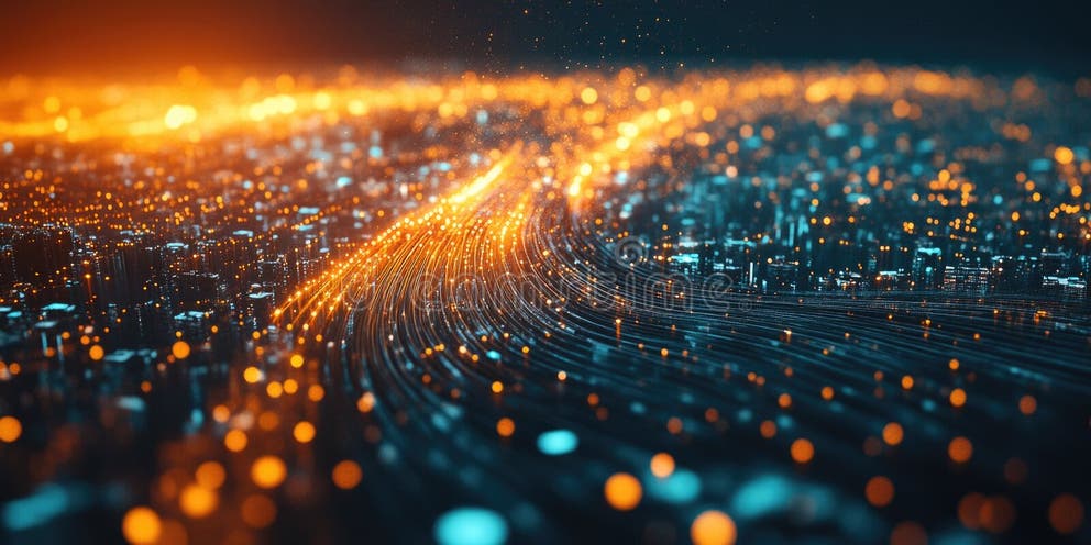 Digital Fireworks stock image. Image of graphics, computer - 364290289