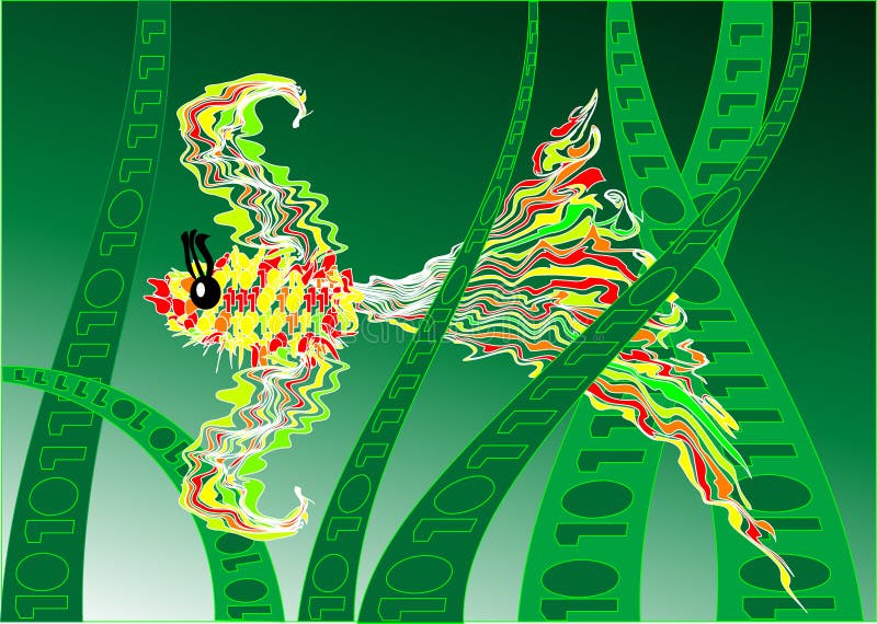 Digital fish stock vector. Illustration of decoration - 3340478