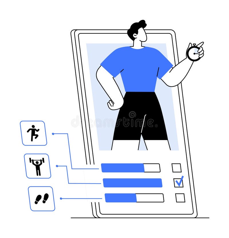 Digital Fitness Tracker with Multiple Workout Options and Progress ...